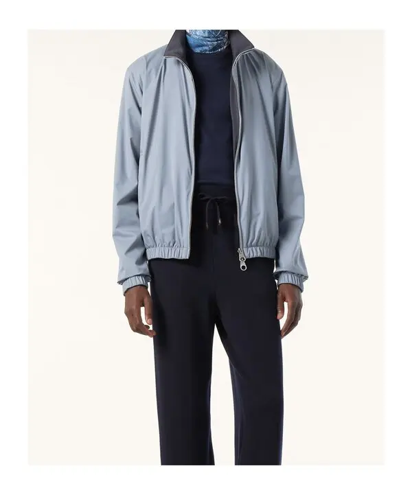 Loro Piana Bomber Jacket With Zip Up And Elasticated Details