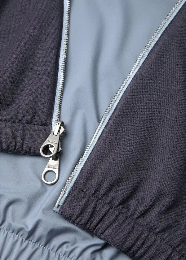 Loro Piana Bomber Jacket With Zip Up And Elasticated Details