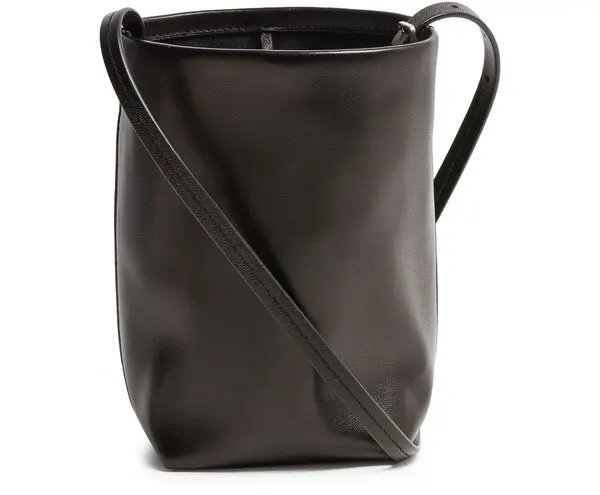 THE ROW Park Leather Bucket Bag - Black