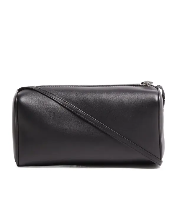 THE ROW 90's Leather Crossbody Bag - Black