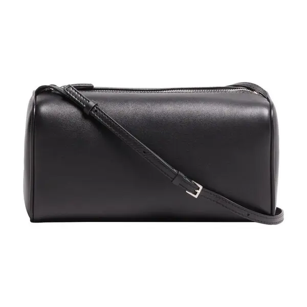 THE ROW 90's Leather Crossbody Bag - Black