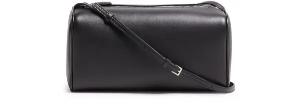 THE ROW 90's Leather Crossbody Bag - Black