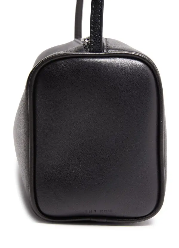 THE ROW 90's Leather Crossbody Bag - Black