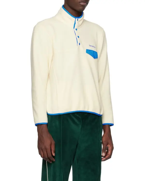 SPORTY  RICH Sporty & Rich Fleece Logo Pullover