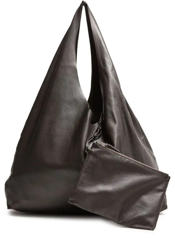 THE ROW Bindle Leather Hobo Bag