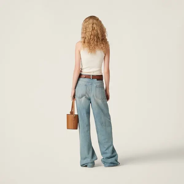 Miu Miu Ribbed Jersey Top