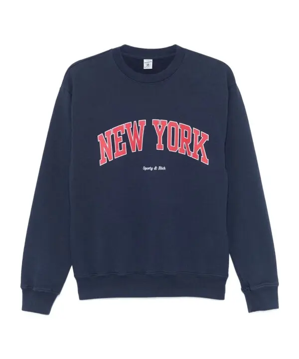 SPORTY  RICH Sporty & Rich "new York" Logo Sweatshirt