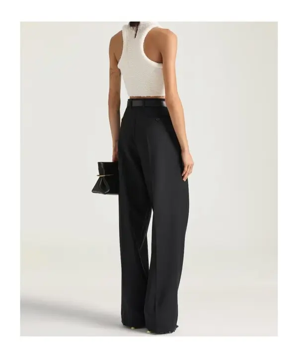 Givenchy Cropped Top In Knit With Embroidered Pearls