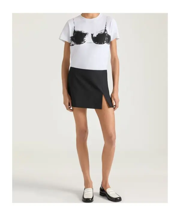 Givenchy Mini Skirt In Wool With Vertical Stripes