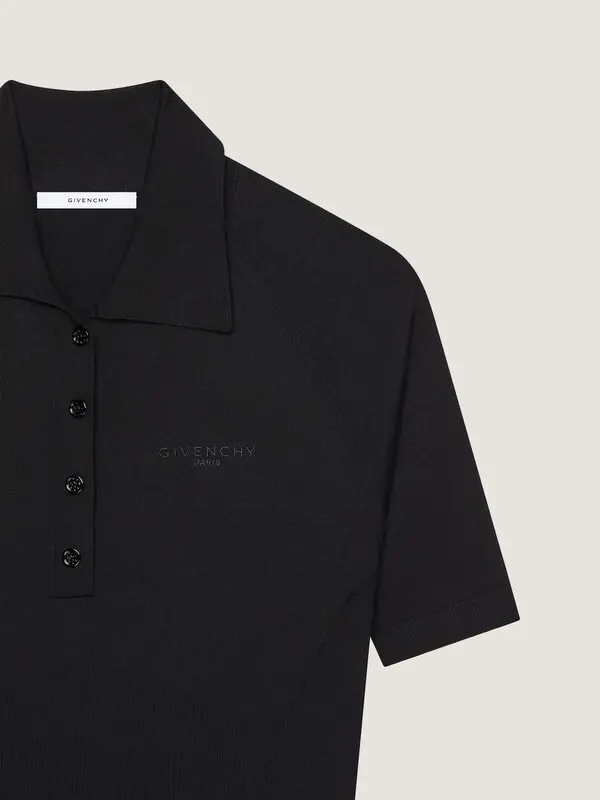 Givenchy Midi Polo Dress In Second Skin Effect Knit