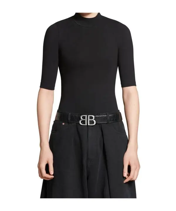Balenciaga Monaco Bb Logo Belt