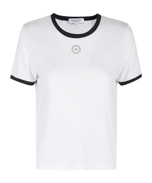 SPORTY  RICH Sporty & Rich Graphic Logo T-shirt
