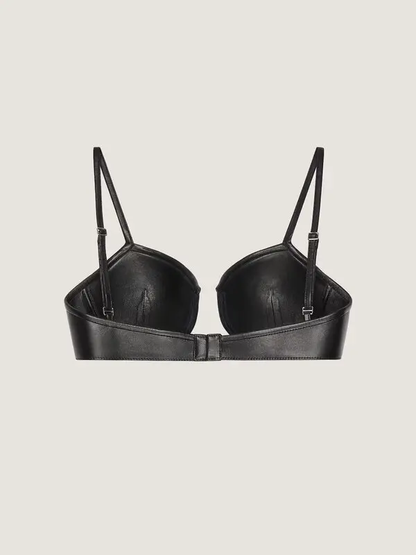 Givenchy Cutaway Bra In Leather