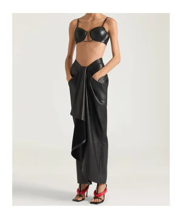 Givenchy Cutaway Bra In Leather