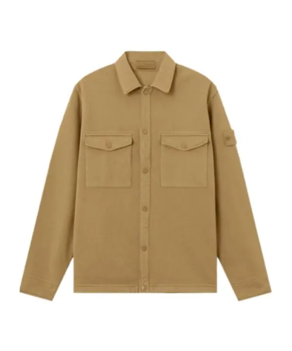 Stone Island Regular-fit Collared Sweatshirt With Chest Pockets