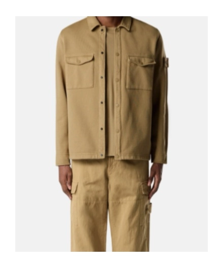 Stone Island Regular-fit Collared Sweatshirt With Chest Pockets