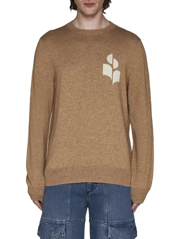 Isabel Marant Étoile Logo Intarsia Crewneck Knitted Jumper