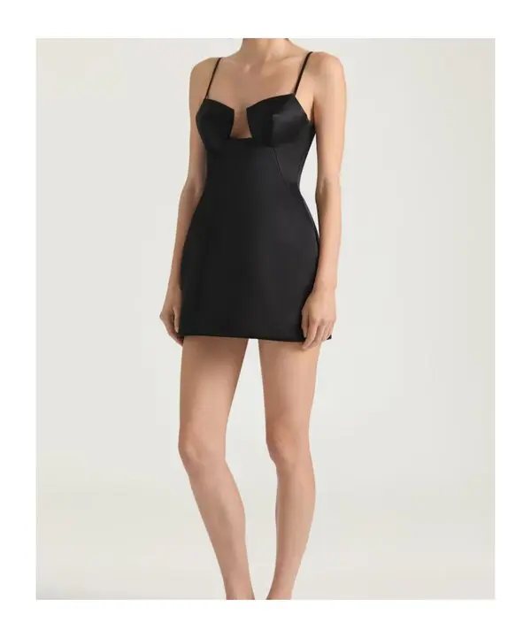 Givenchy Cutaway Mini Dress In Satin
