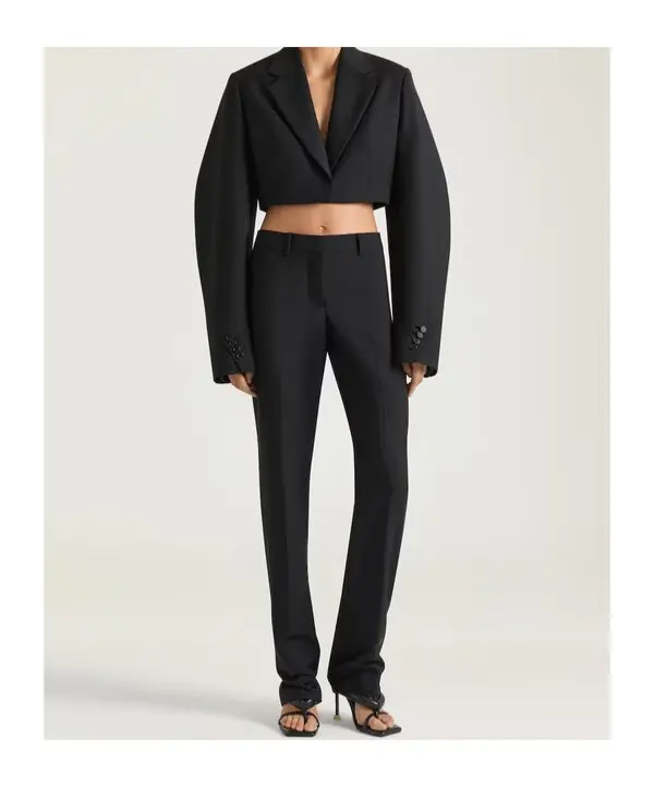 Givenchy Skinny Pants In Wool And Mohair