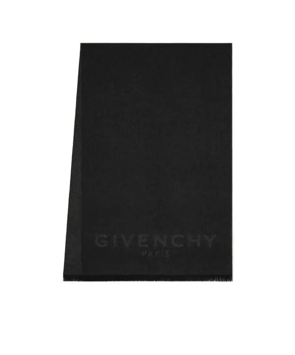 Givenchy Paris Scarf In Wool And Cashmere