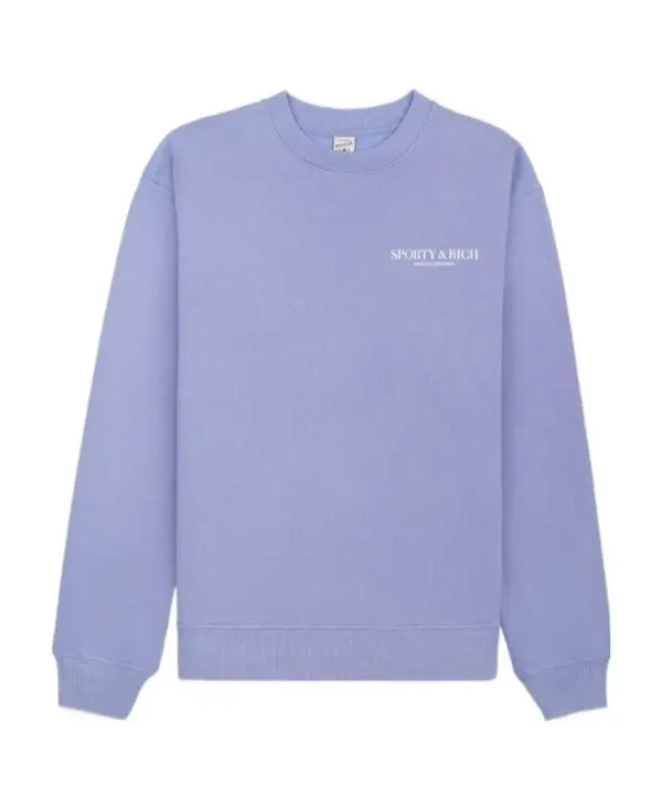 SPORTY  RICH Sporty Rich Logo Printed Crewneck Sweatshirt