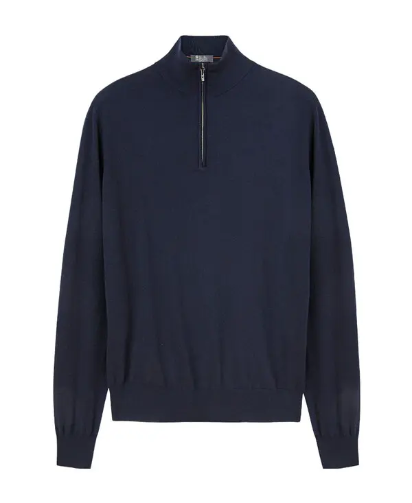 Loro Piana Zipper Sweater - Black