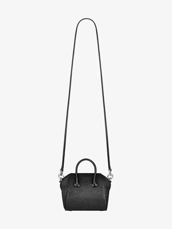 Givenchy Antigona Micro Top Handle Bag With Rhinestones