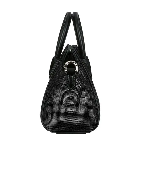 Givenchy Antigona Micro Top Handle Bag With Rhinestones
