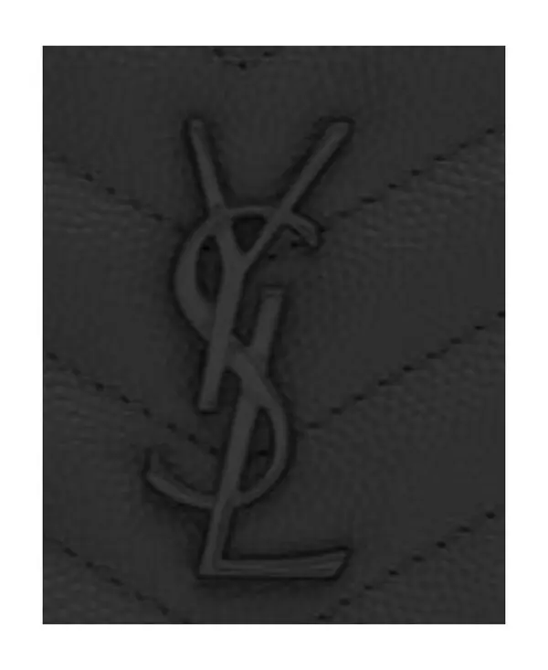 Saint Laurent Monogram Fragments Zipped Cardholder