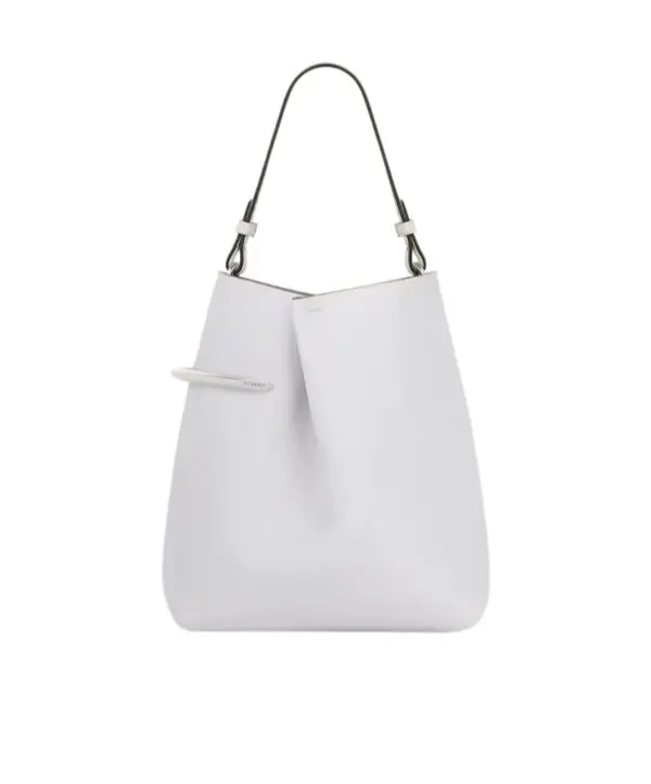 Givenchy Pinch Me Pouch In Nappa Leather - Cloud Gray