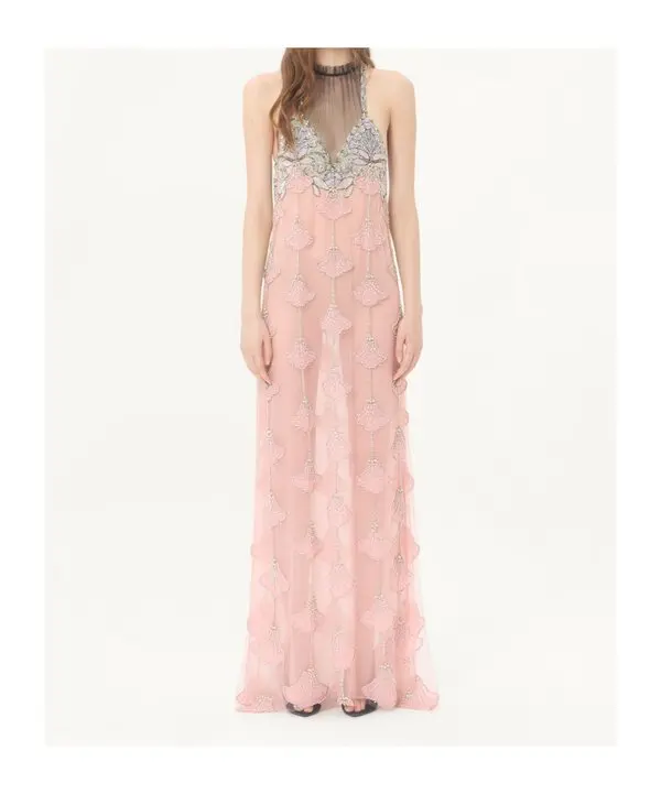 Valentino Garavani Round Neck Sleeveless Dress