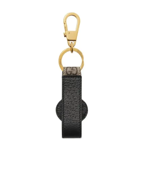 Gucci Gg-patch Leather Keyring
