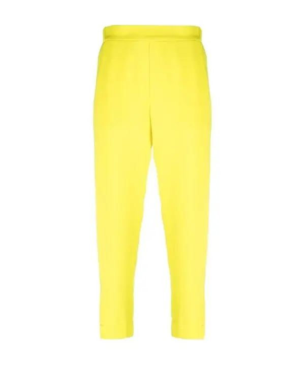 P.a.r.o.s.h High-waisted Cropped Trousers - Yellow