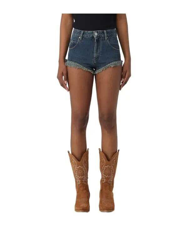 Isabel Marant Étoile Eneidao High-waisted Denim Shorts - Brown
