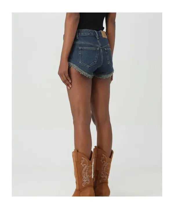 Isabel Marant Étoile Eneidao High-waisted Denim Shorts With Frayed Hem