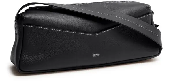 Max Mara Skippers Grained Leather Shoulder Bag