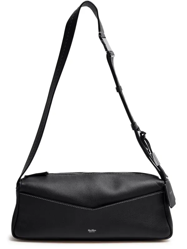 Max Mara Skippers Grained Leather Shoulder Bag