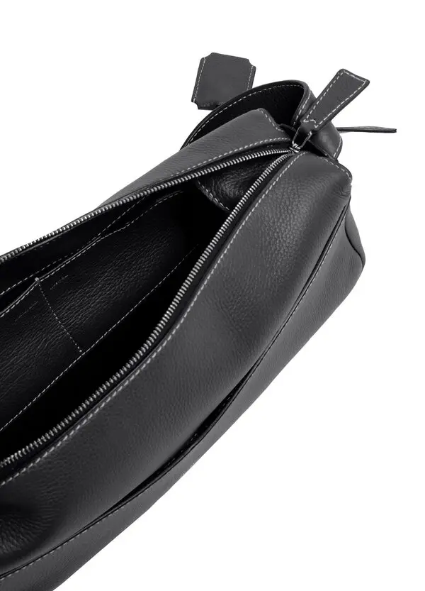 Max Mara Skippers Grained Leather Shoulder Bag