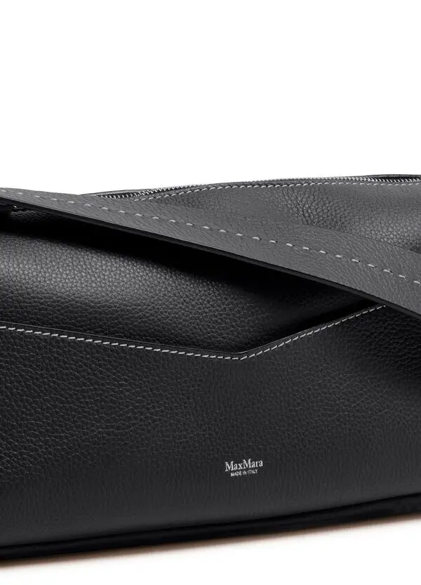 Max Mara Skippers Grained Leather Shoulder Bag
