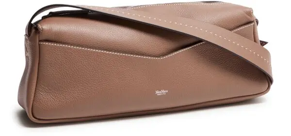 Max Mara Skippers Grained Leather Shoulder Bag
