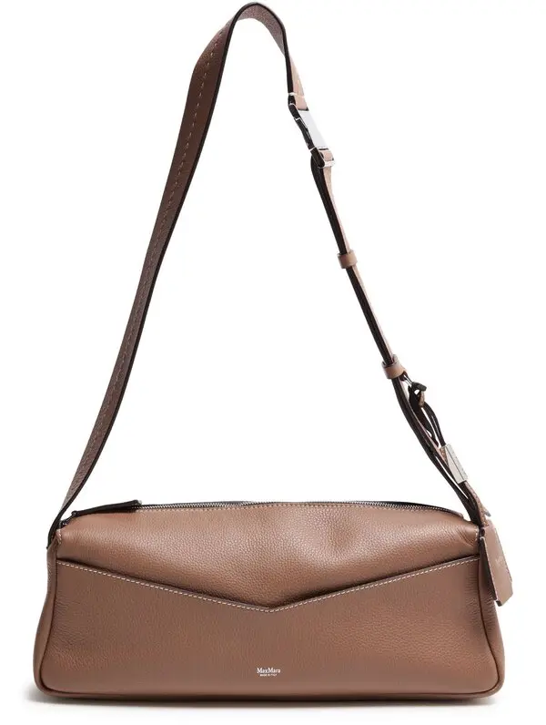 Max Mara Skippers Grained Leather Shoulder Bag