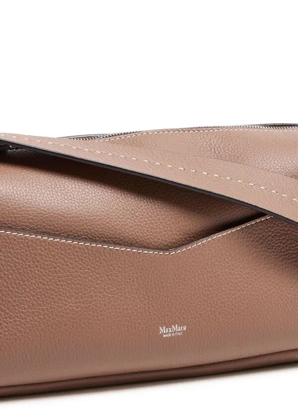 Max Mara Skippers Grained Leather Shoulder Bag