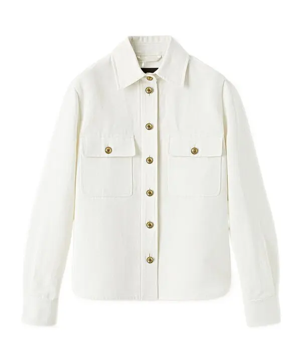 Loro Piana Kaylan Shirt Jacket - White