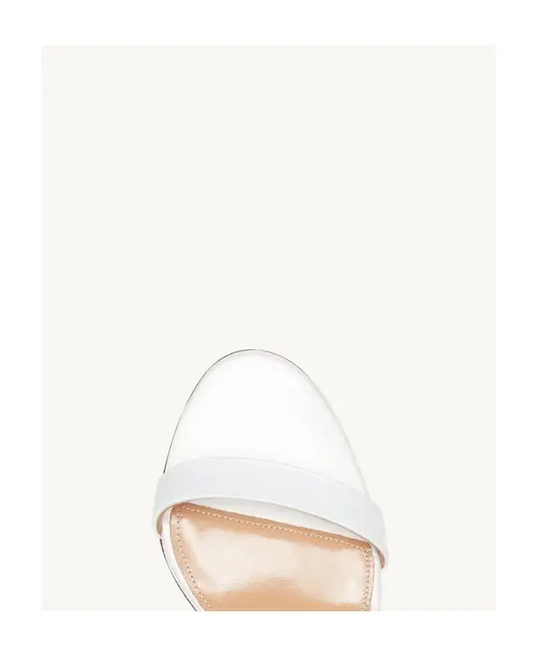 AQUAZZURA So Nude 85 Satin Slack-heeled Sandals