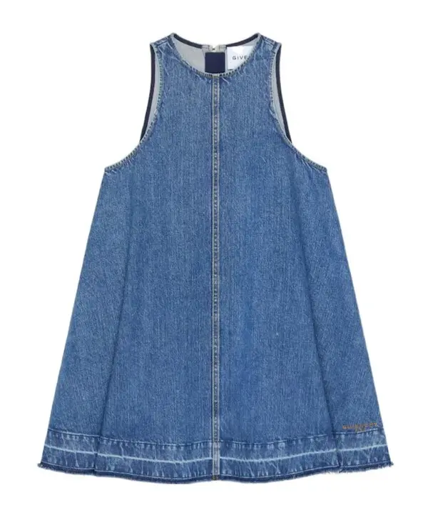 Givenchy Mini Dress In Denim - Medium Blue