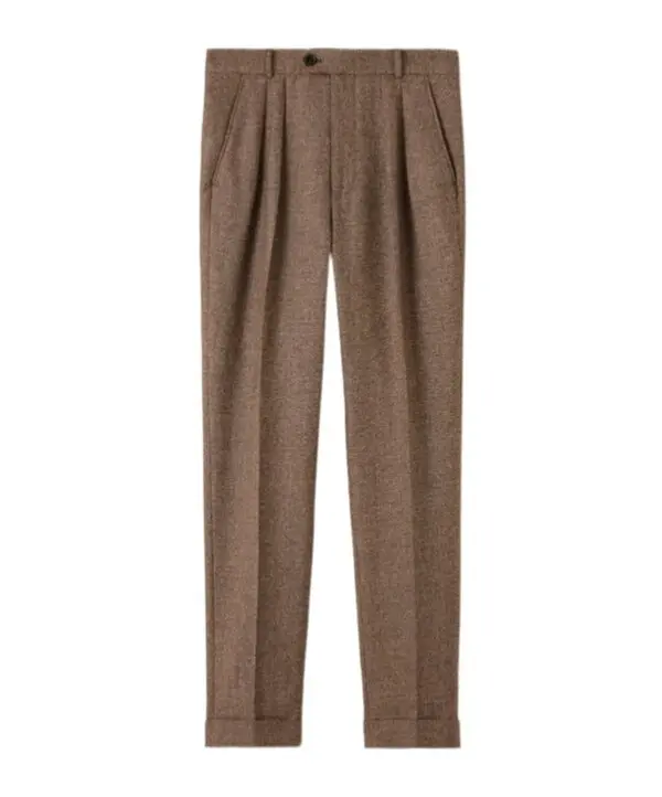 Loro Piana Stafford Tapered Double-pleat Pants - Crowfield Brown