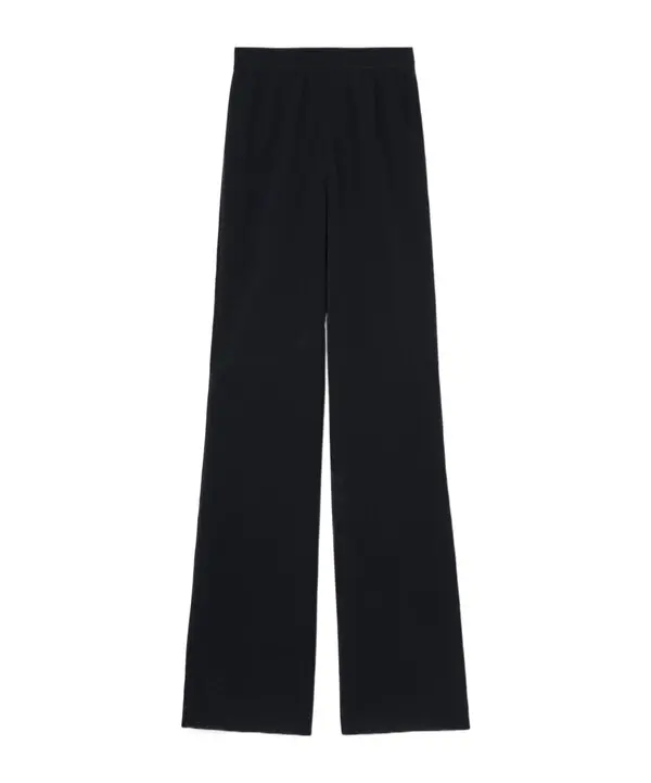 Loro Piana Wide Leg Rib-knit Pants