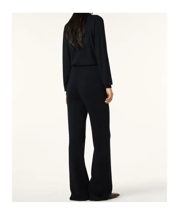 Loro Piana Wide Leg Rib-knit Pants