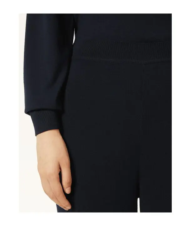 Loro Piana Wide Leg Rib-knit Pants