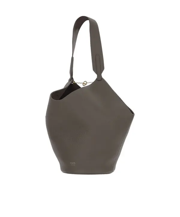 Khaite Logo Printed Chain Detailed Shoulder Bag